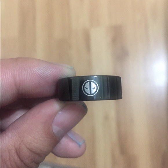 Accessories | Black Titanium Deadpool Ring | Poshmark